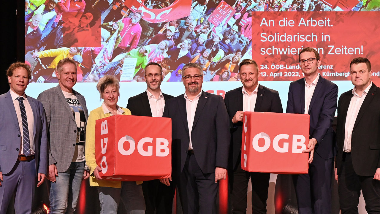 Andreas Stangl als ÖGB-Landesvorsitzender wiedergewählt | ÖGB